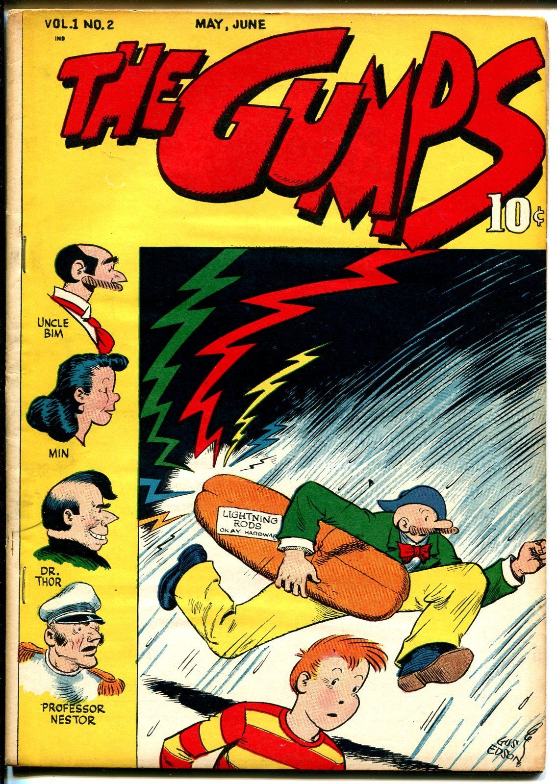 Gumps #2 1947-Gus Edson art-dinosaur-newspaper comic strip-VF | Comic ...