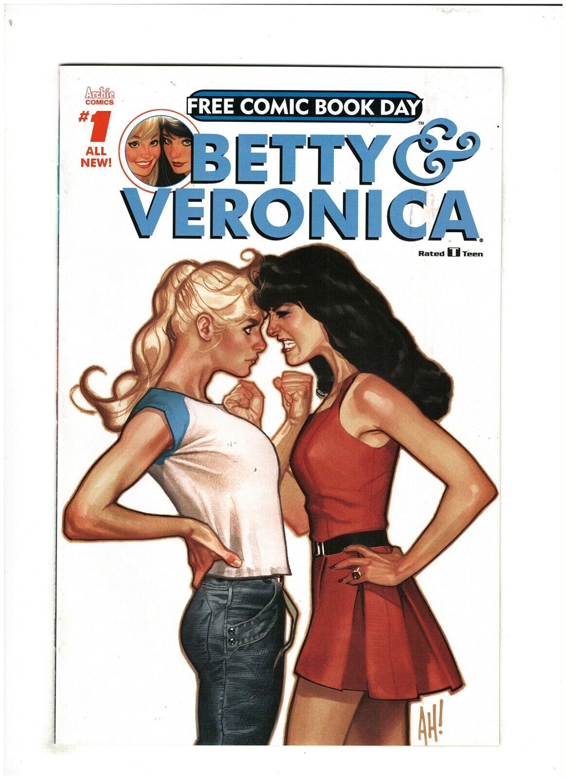 Betty And Veronica Fcbd 1 Nm 9 2 Archie Comics 2017 Adam Hughes Comic