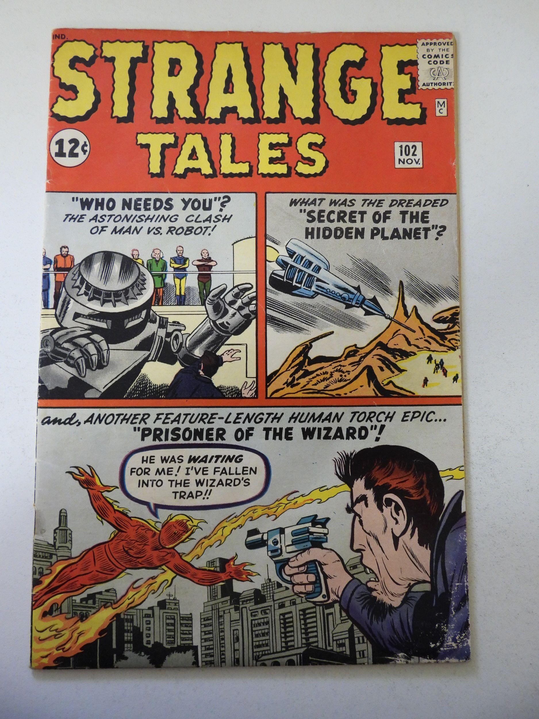 Strange Tales #102 1st app & origin of the Wizard, Bentley Wittman! VG Condition | Comic Books ...