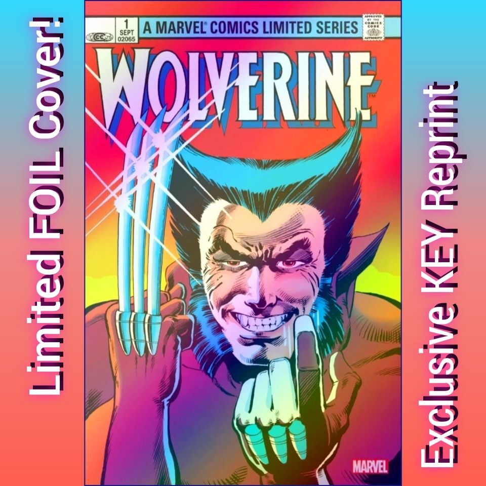 WOLVERINE #1 KEY FOIL COVER REPRINT FRANK MILLER PS*/ Xmen Cable ...