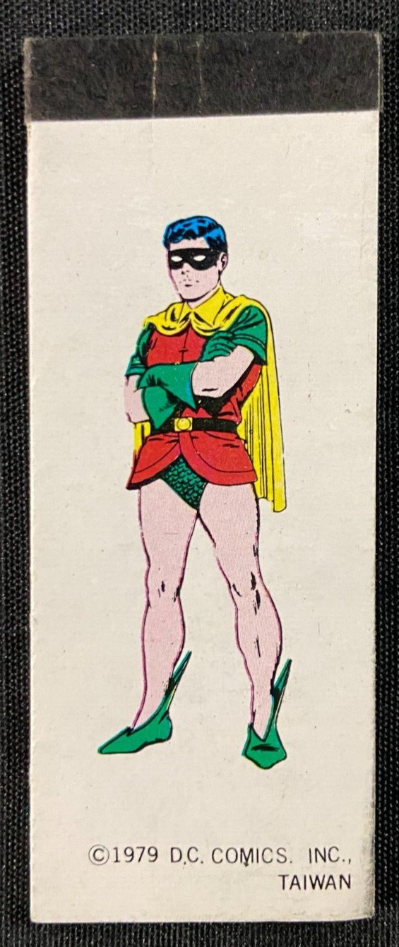 Vintage 1979 DC Comics 1.5" X 4" Mini Note PAD Robin | Comic Books ...