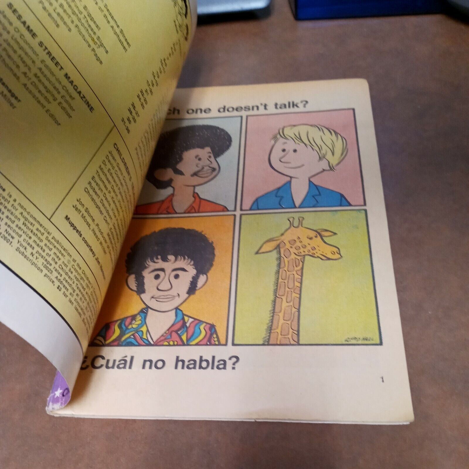 Sesame Street Magazine V2 #4 Comic Book size january 1972 Dell. Ctw ...