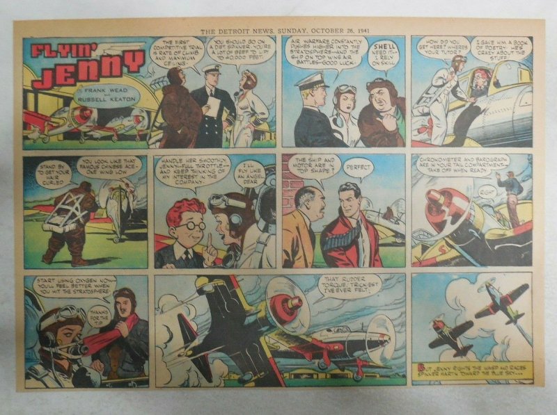 Flying Jenny Sunday Page by Russell Keaton from 10/26/1941 Size: 11 x ...