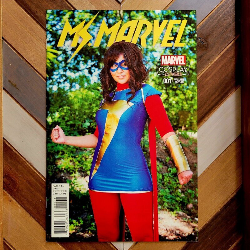 MS. MARVEL #1 (Marvel 2016) Vol 4, Cosplay Variant issue, "Super Famous ...