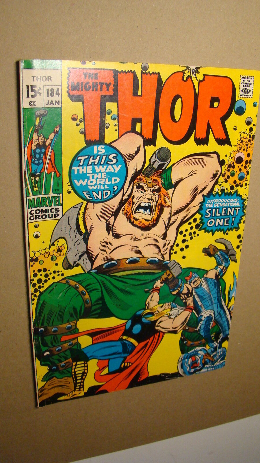 Thor 184 *Nice Copy* VS Silent ONE 1st Appearance 1970 Odin Bronze AGE ...