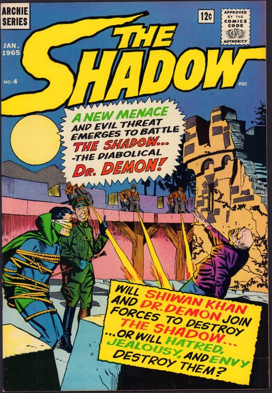 The Shadow #4 - Archie Series (9.0 / 9.2) 1965 | Comic Books - Silver ...