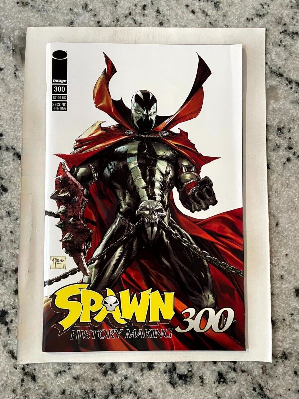 Spawn # 300 NM 2nd Print Image Comic Book Todd McFarlane Angela Clown ...