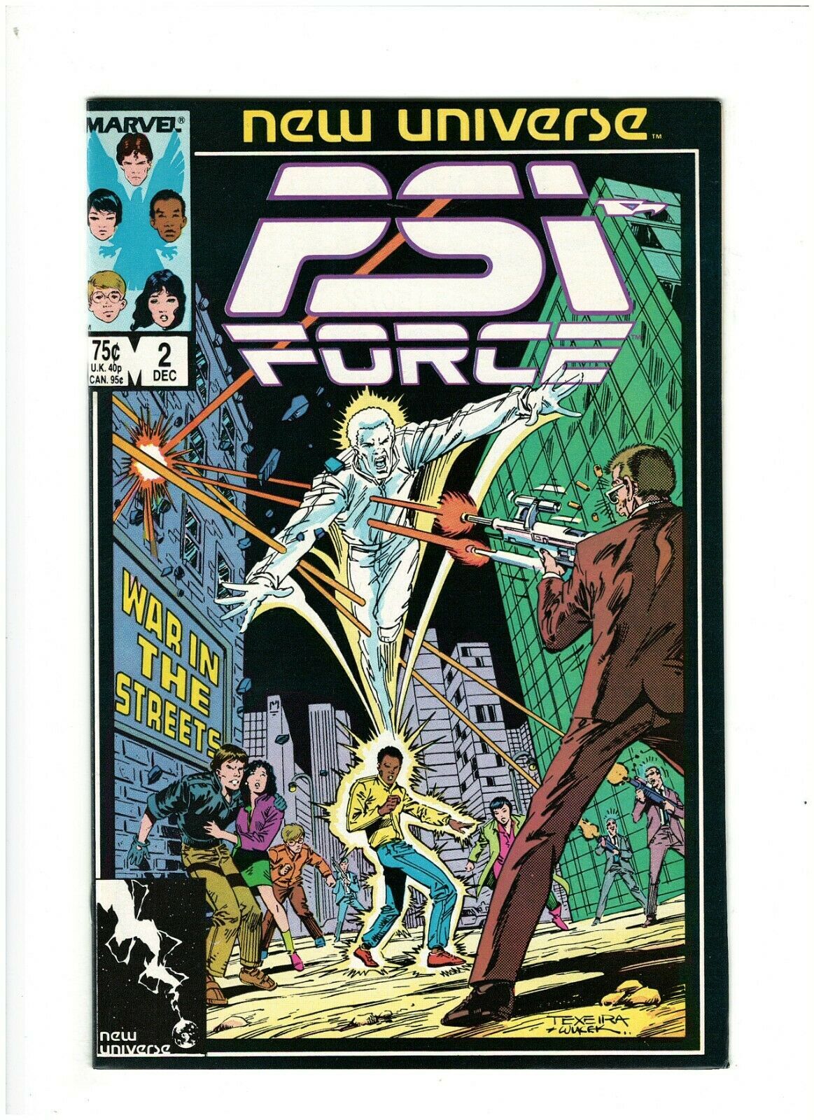 Psi-Force #2 VF+ 8.5 Marvel Comics New Universe Mark Texiera 1987 | Comic Books - Copper Age ...
