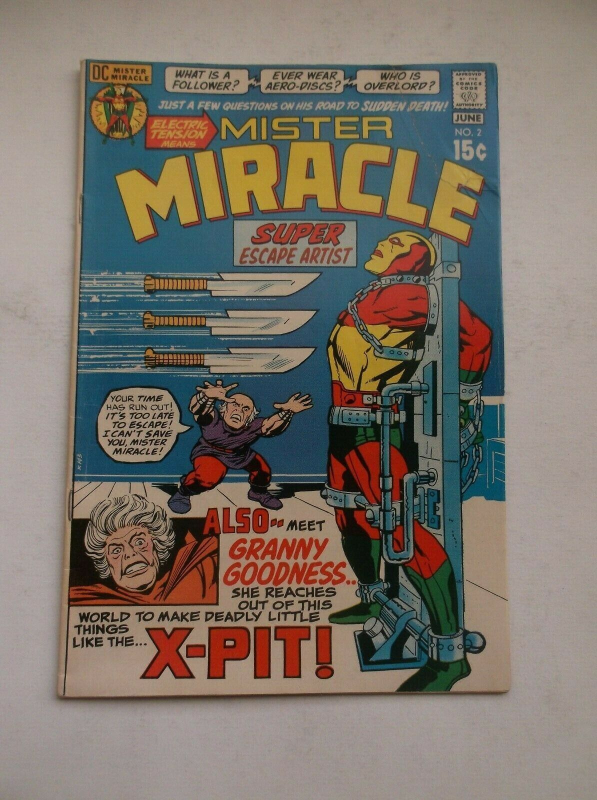 DC: Mister Miracle #2, 1st Granny Goodness, Jack Kirby, Movie?, 1971 ...