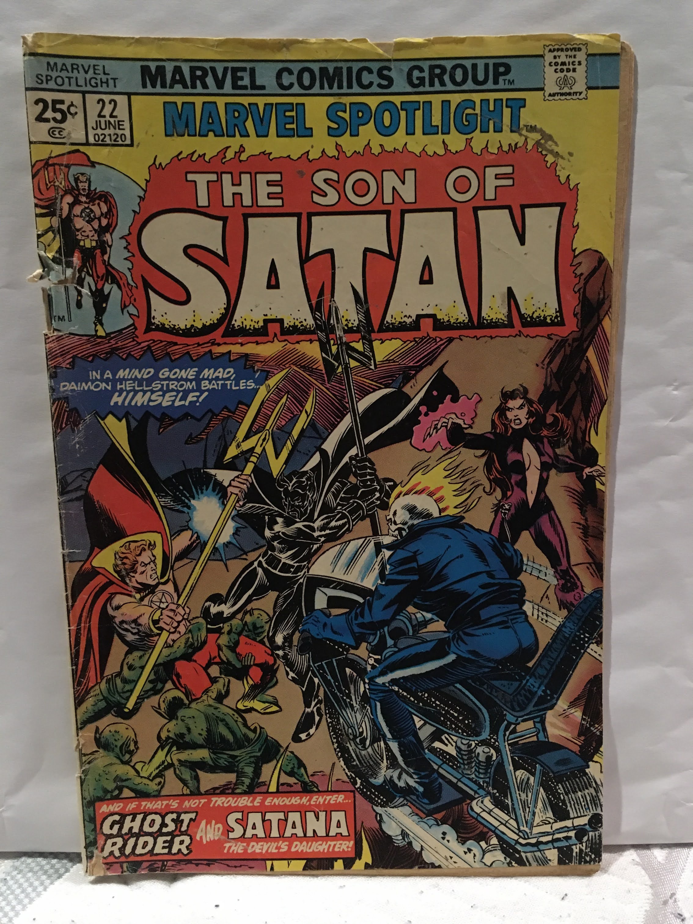 Marvel Spotlight #22 (1975) Ghost Rider | Son of Satan | Satana | Comic ...