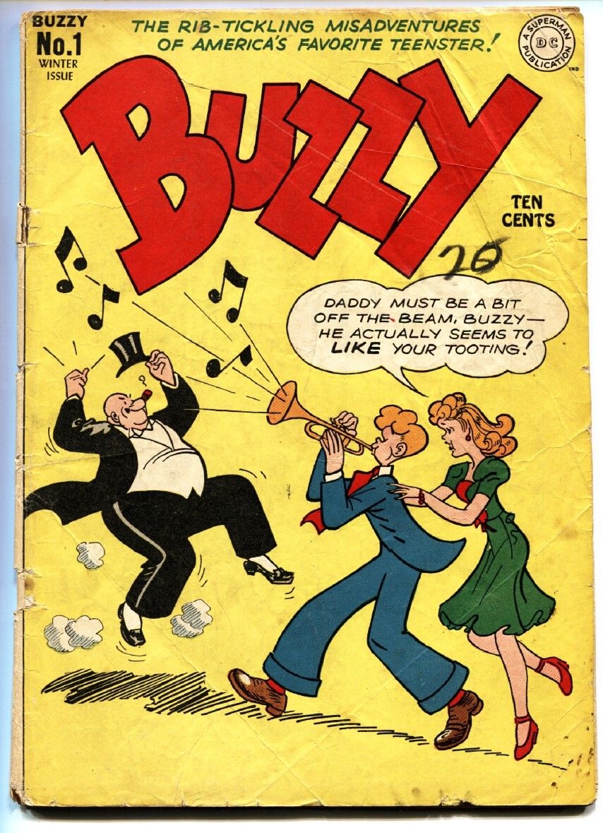 BUZZY #1 comic book 1944-HTF First issue-DC-Rare Teen Humor | Comic ...