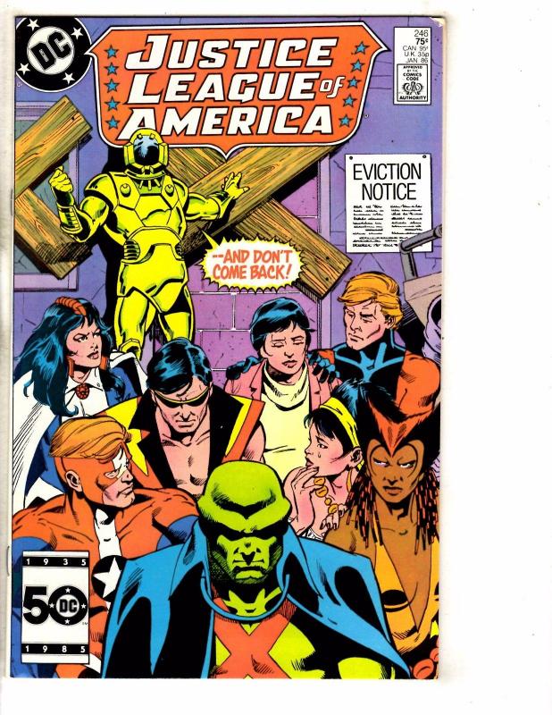 5 Justice League Of America DC Comic Books #244 245 246 247 248 Batman ...