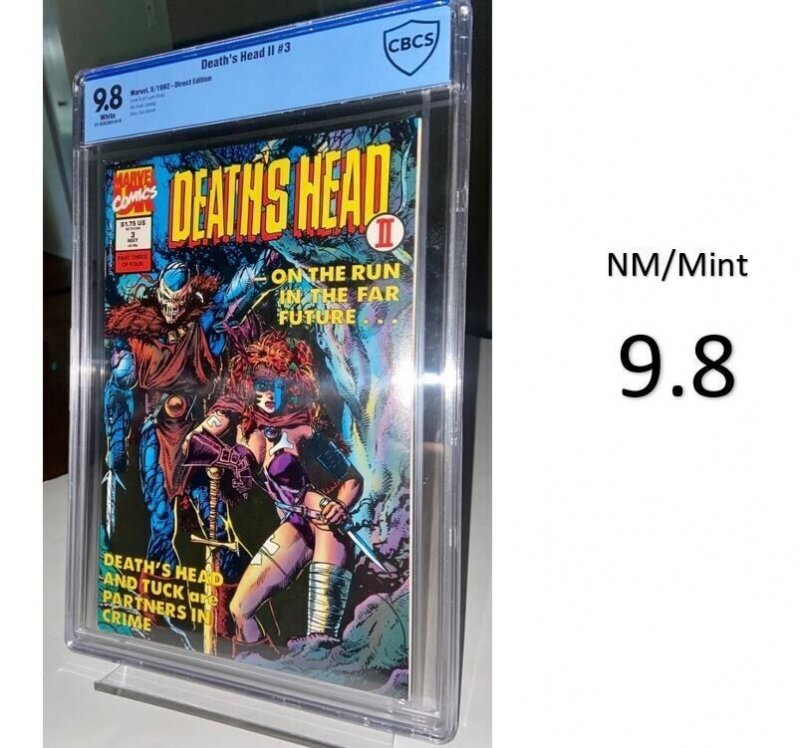 Death's Head II #3 - 1st appearance of Tuck! CBCS 9.8 - Brand New Slab ...