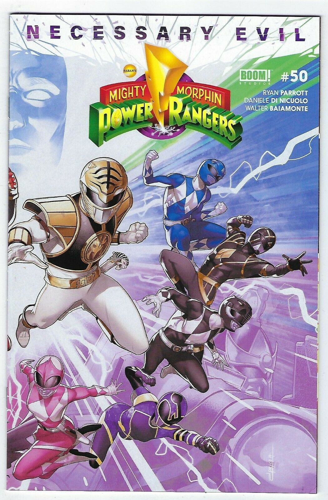 Mighty Morphin Power Rangers # 50 Connecting Variant Cover Boom Studios ...