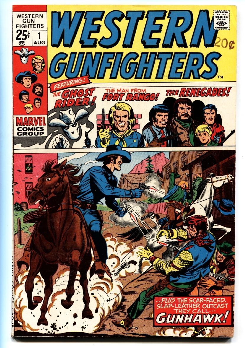 Western Gunfighters #1-Comic Book 1970-Marvel-Ghost Rider-Gunhawk- FN ...