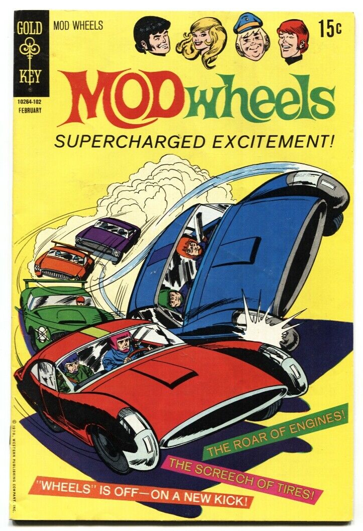 MOD Wheels #1 Gold Key-1st issue-TV cartoon series 1970-FN+ | Comic ...
