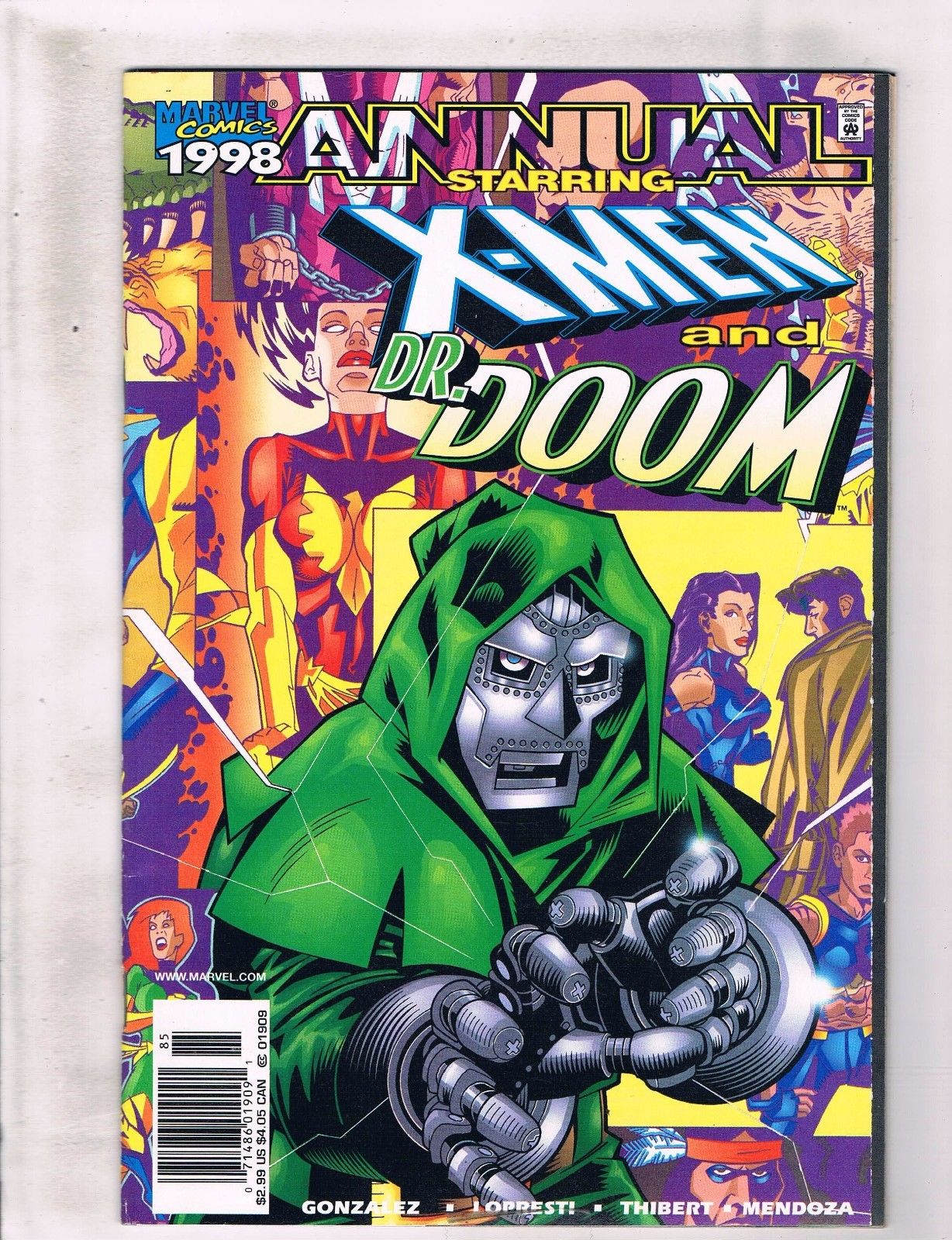 7 Marvel X-Men Comics Onslaught 1 (2) Team X 2000 1 + Annuals 97' 98 ...