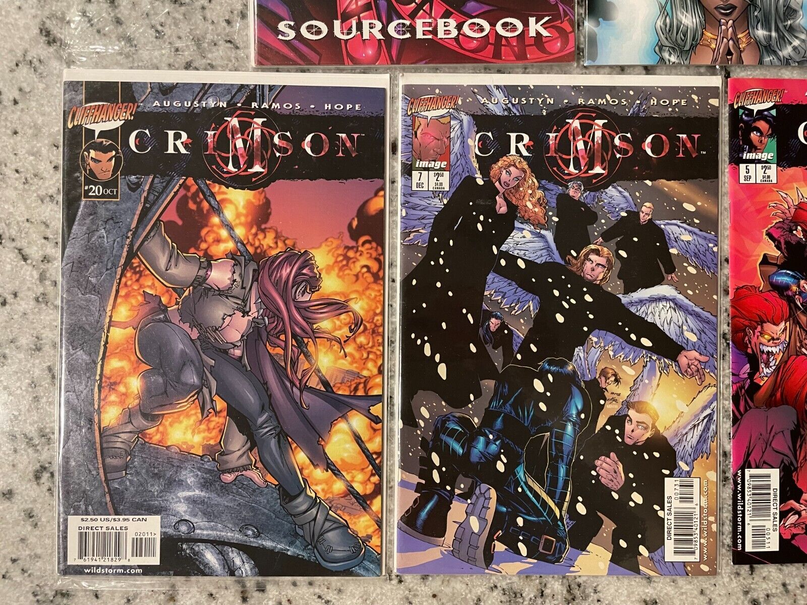 7 Crimson Image Cliffhanger Comic Books # 4 5 7 20 23 + One Shot ...