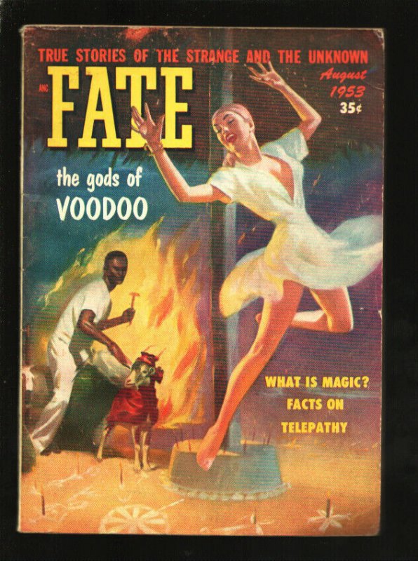 Fate 8/1953-Gods of Voodoo cover art & story-Hauntings-Strange pulp ...