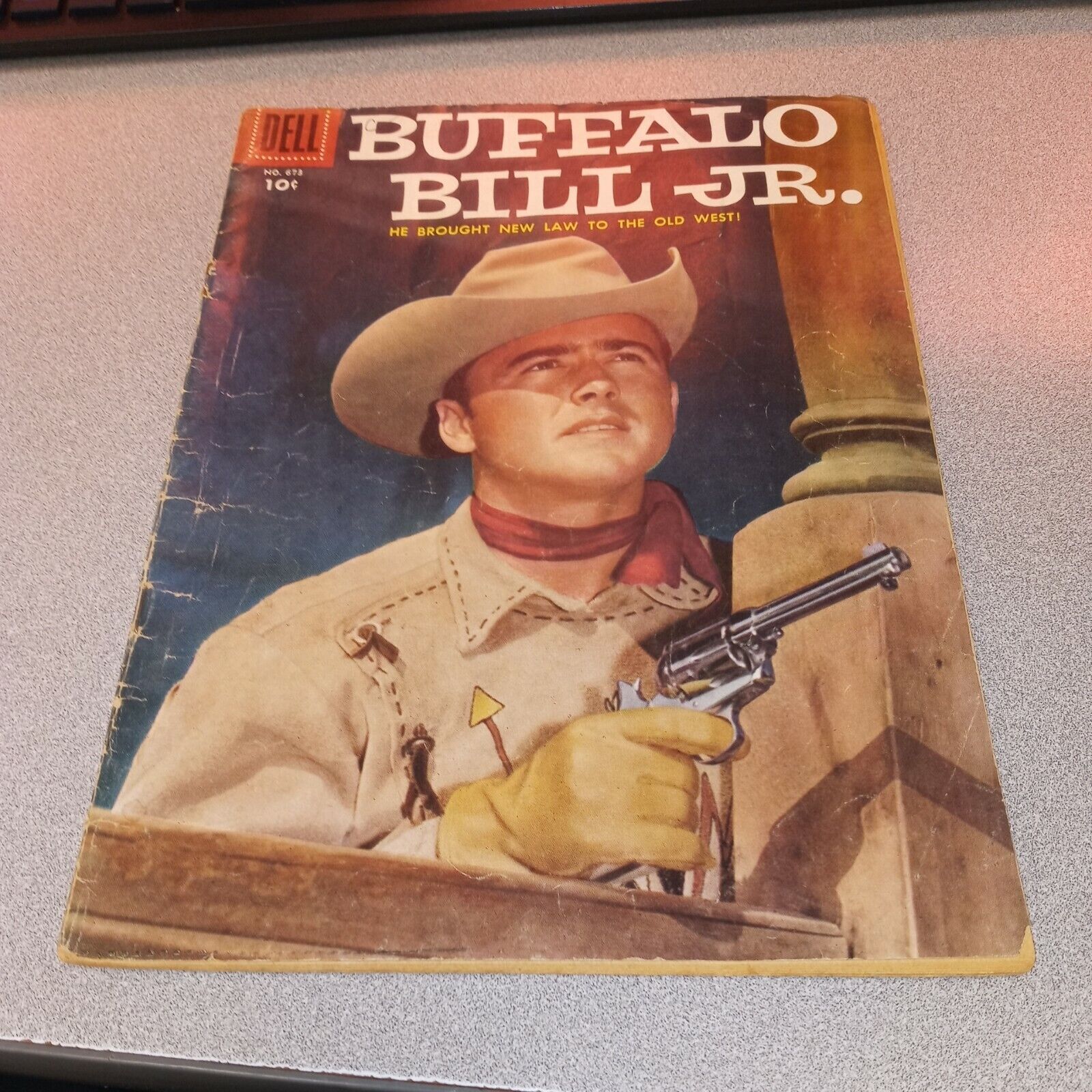 Dell FOUR COLOR #673: BUFFALO BILL JR #1 golden age western 1955 ...