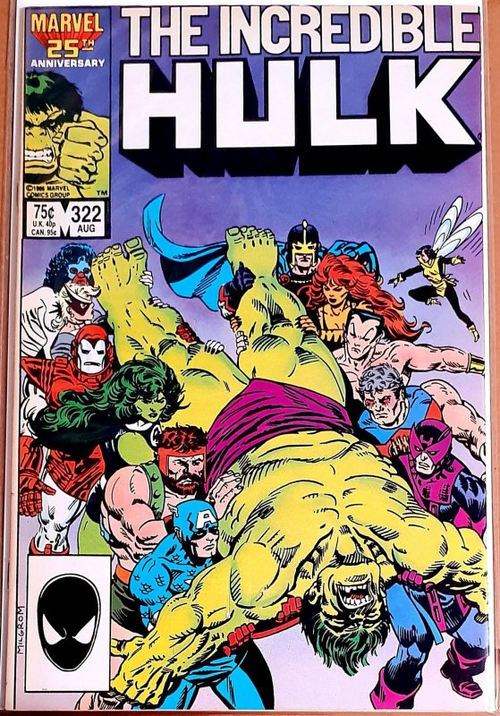The Incredible Hulk #322 Direct Edition (1986) [MCU Wolverine Deadpool ...
