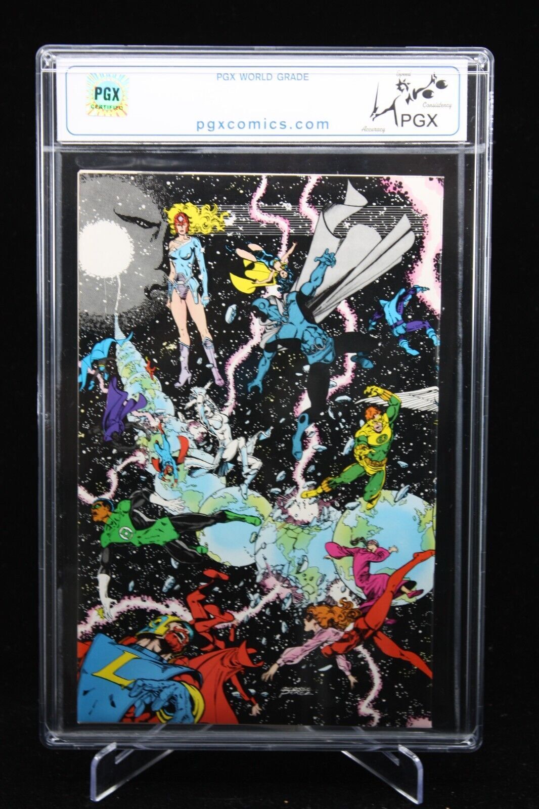 Crisis on Infinite Earths #1 - Perez Cover/1st App DC Blue Beetle (PGX ...