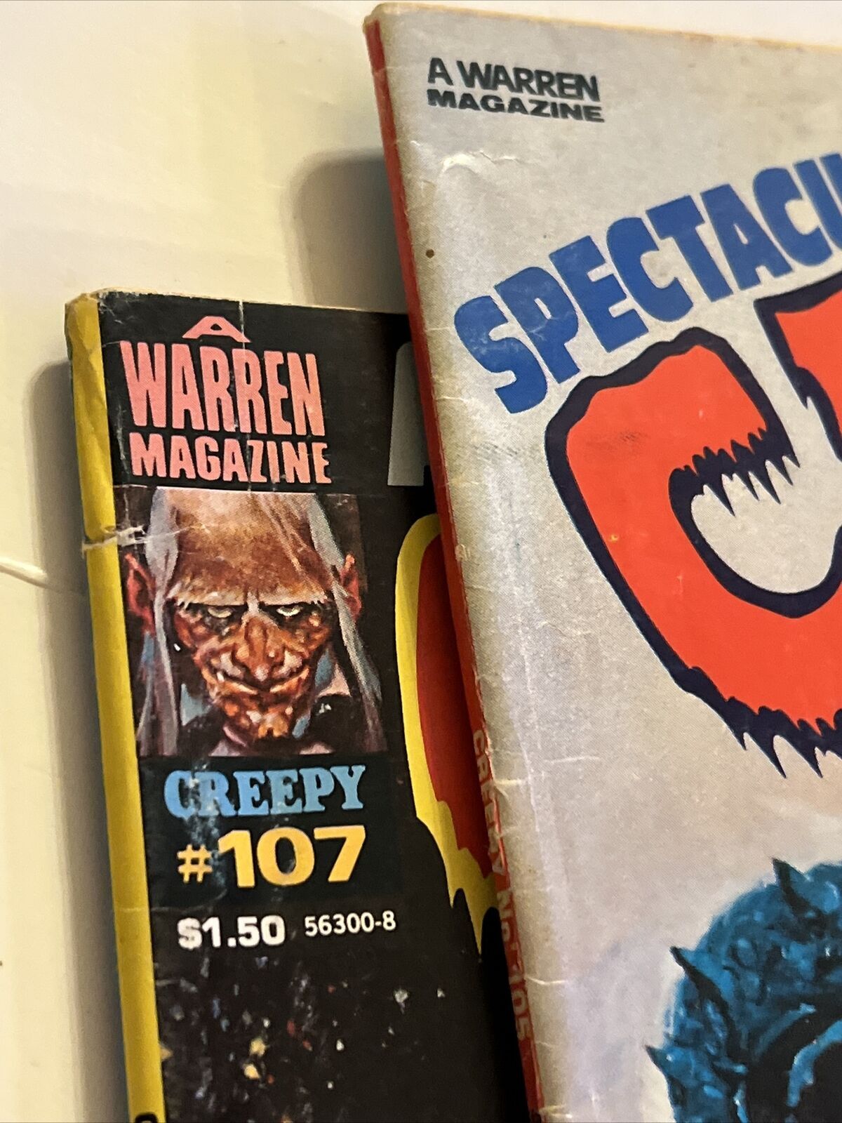 2 Creepy Warren Magazines (1979) #105 + #107 Horror Sci Fi Magazines ...