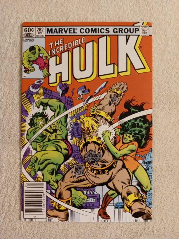 The Incredible Hulk #282 First She-Hulk and Hulk Team-Up (1983) | Comic ...