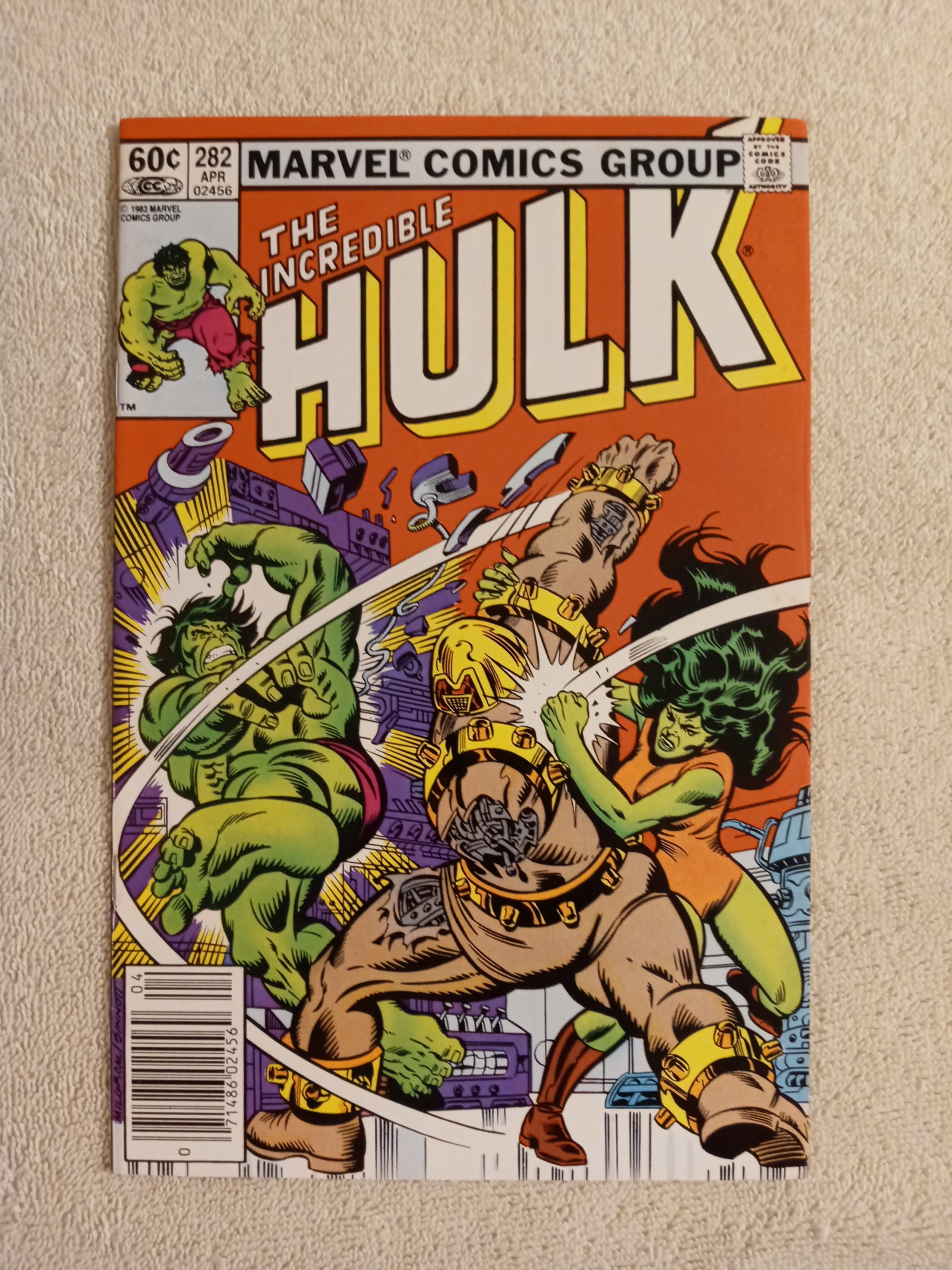 The Incredible Hulk #282 First She-Hulk and Hulk Team-Up (1983) | Comic ...