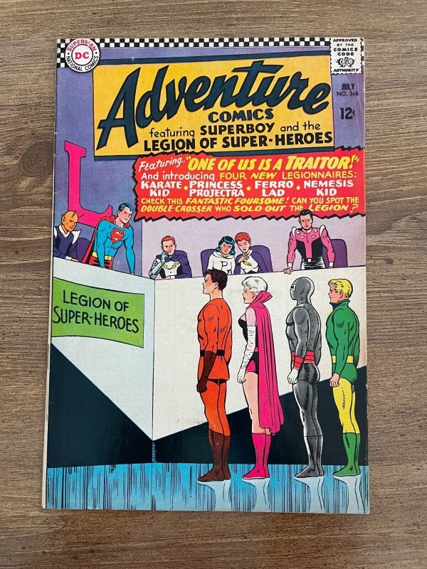 Adventure Comics # 346 VF DC Comic Book Superboy Batman Superman Flash ...