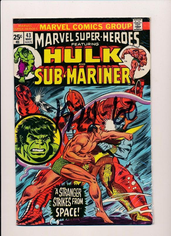 Marvel Super-Heroes ft. HULK and SUB-MARINER #43 VG/FINE (SRU507 ...