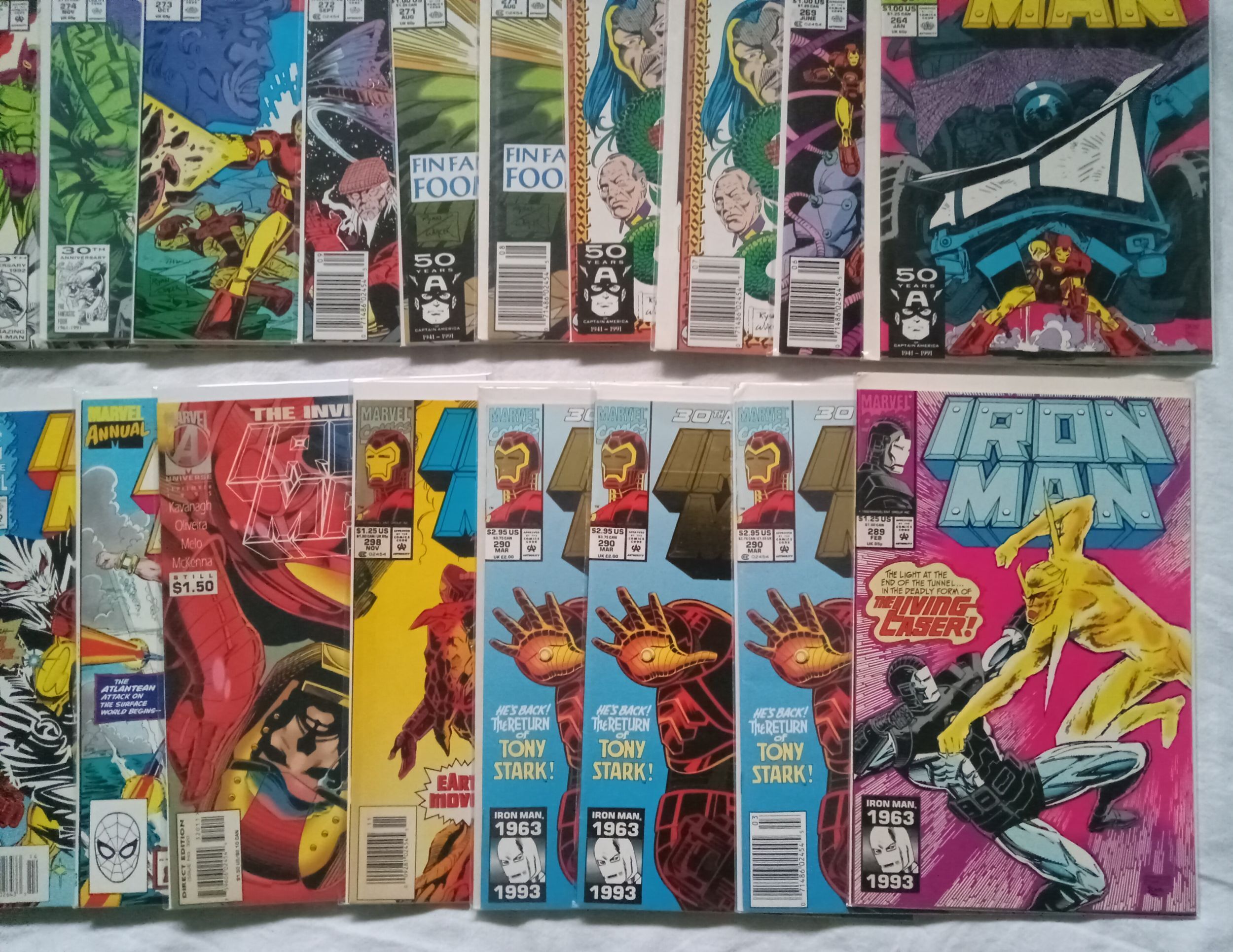 Iron Man set of 35 copper age comics ...