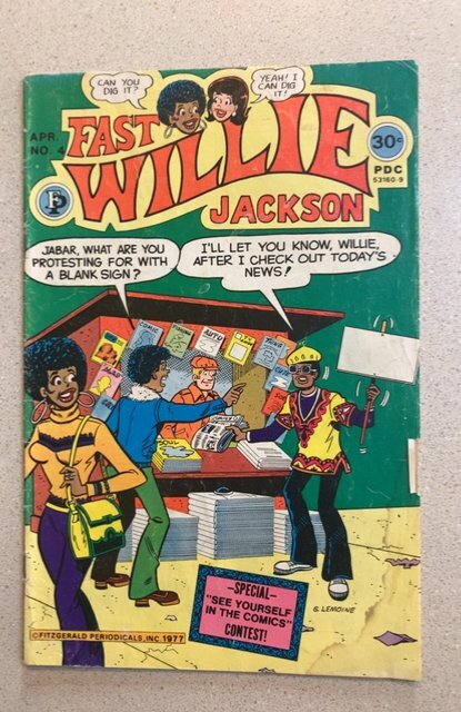 Fast Willie Jackson #4 (1977) Fitzgerald Periodicals "Black Archie ...