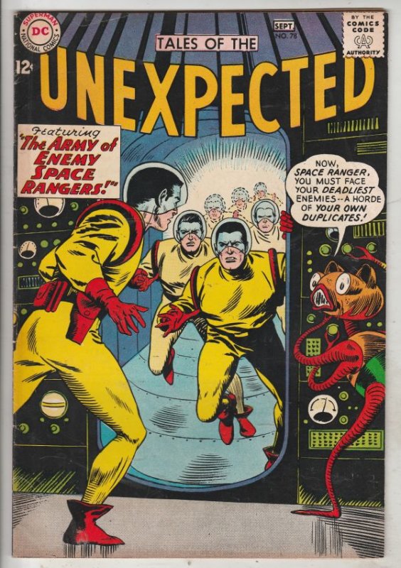 Tales of the Unexpected #78 (Sep-63) VF+ High-Grade Space Ranger, Cyrl ...