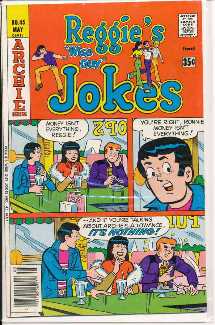 Reggie's Wise Guy Jokes #45 GD ; Archie | low grade comic May 1978 Ice ...