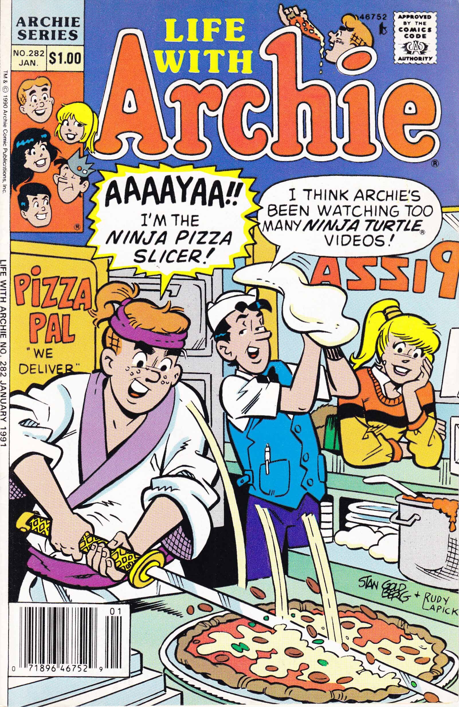 Life with Archie #282 (Newsstand) VG ; Archie | low grade comic Pizza ...