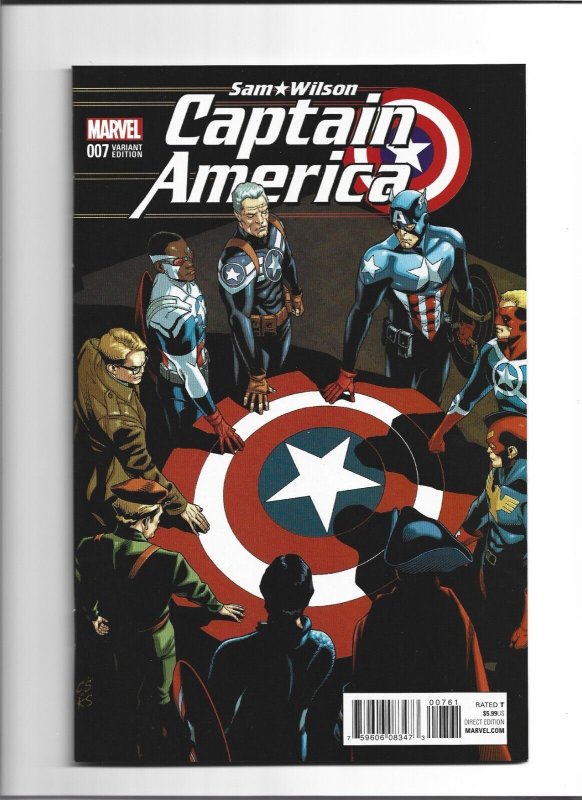Captain America: Sam Wilson 7 1st Hydra Steve Rogers Sprouse variant ...