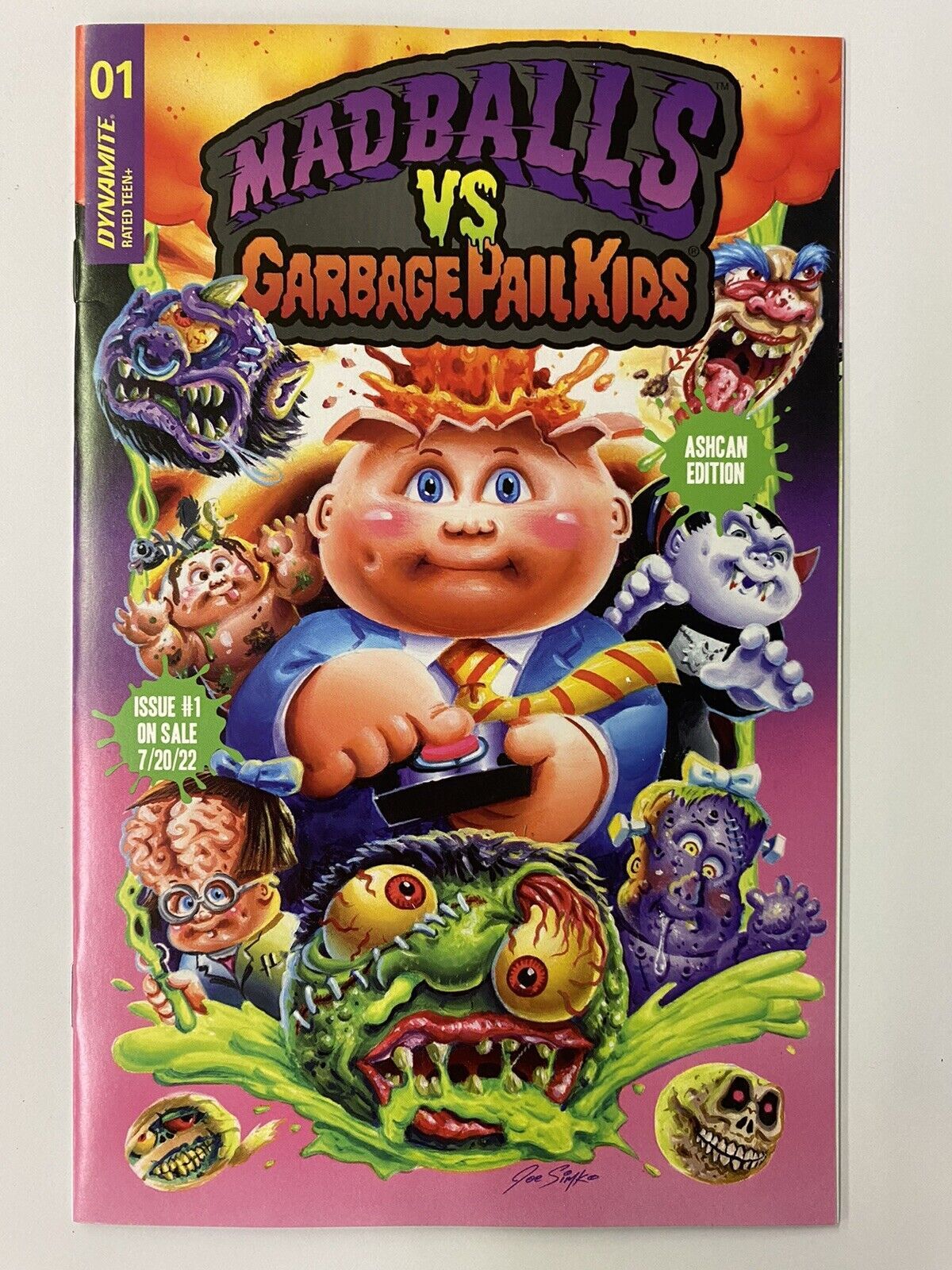 MADBALLS VS GARBAGE PAIL KIDS GPK #1 Ashcan Edition 2022 NM Dynamite ...
