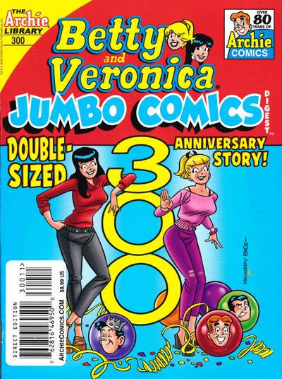 Betty and Veronica (Jumbo Comics) Double Digest #300 VF ; Archie ...