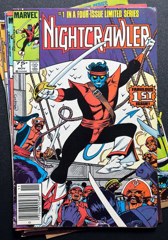 Nightcrawler #1-4 Mini Series [Lot of4 bks] (1985) Newsstand Edition ...