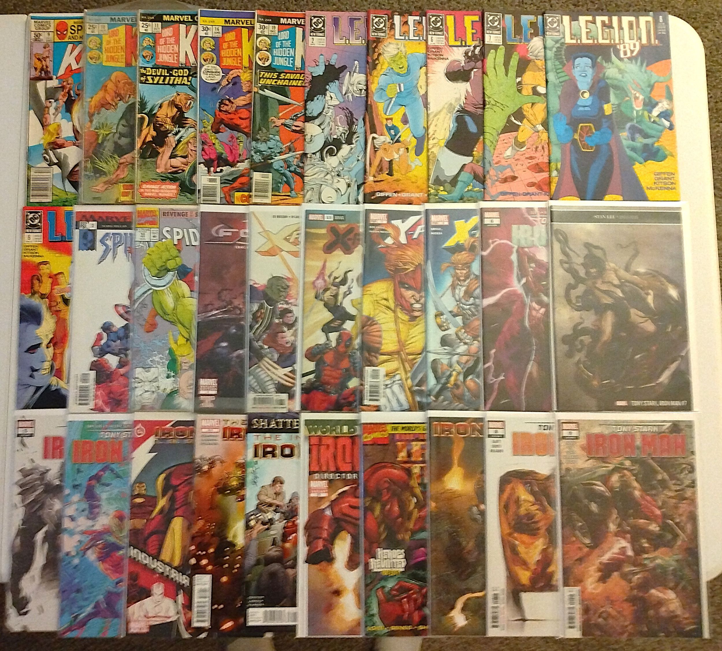 LOT: Mixed DC and Marvel 50 Items spanning titles and series. VF- (7.5 ...