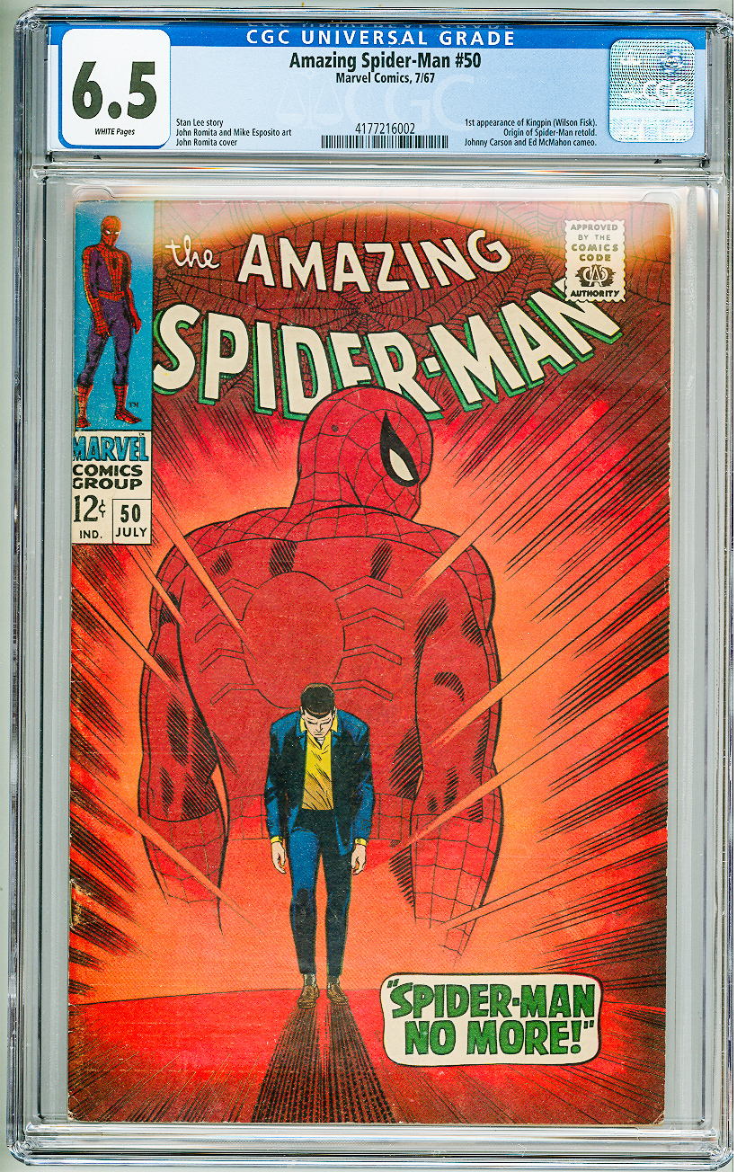 The Amazing Spider-Man #50 (1967) CGC 6.5! 1st Appearance of Kingpin ...