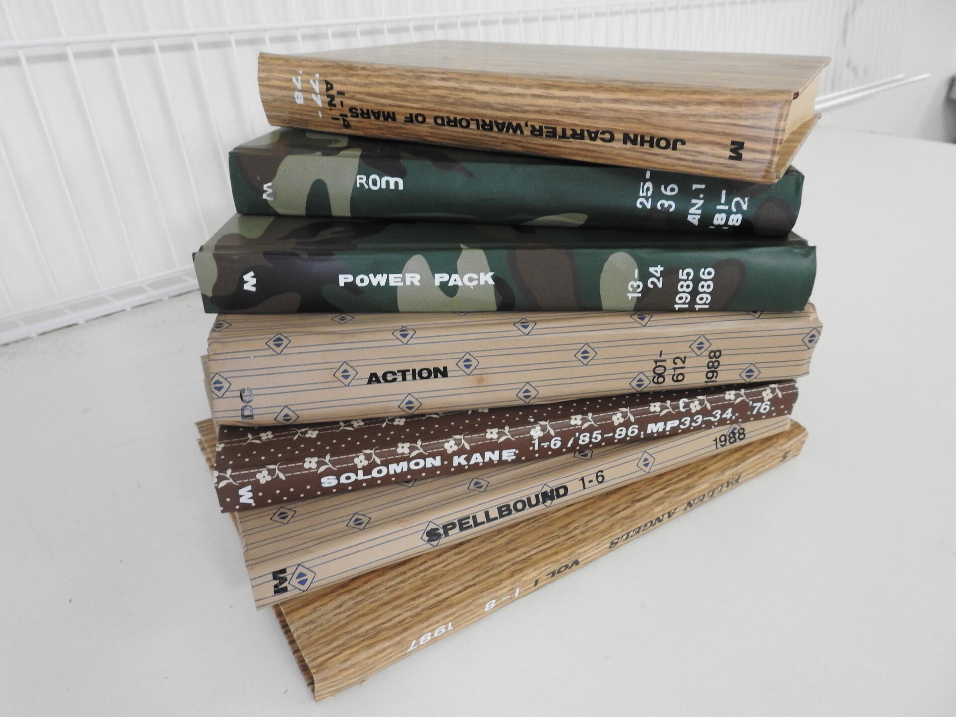 7 Different Bound Hardback Volumes of Comics W/ John Carter, Rom ...