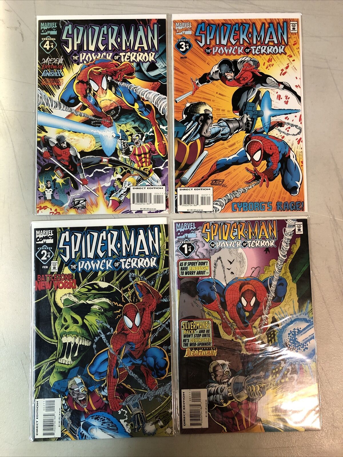 Spider-Man The Power Of Terror (1995) #1 2 3 4 (NM) Complete Set ...