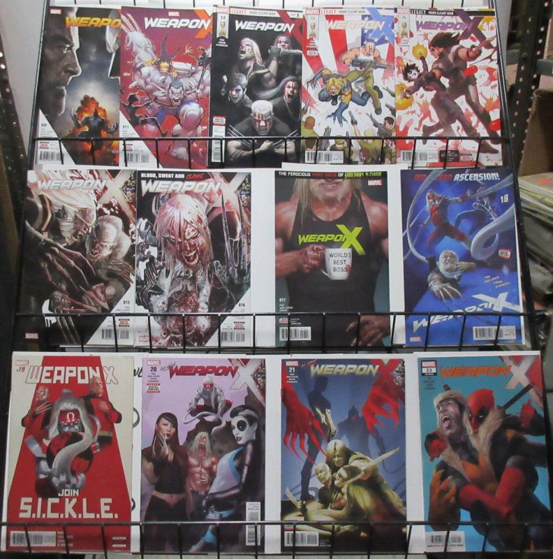 Weapon X (Marvel 2017) #9-23 Lot of 13Diff Sabretooth + Old Man Logan ...