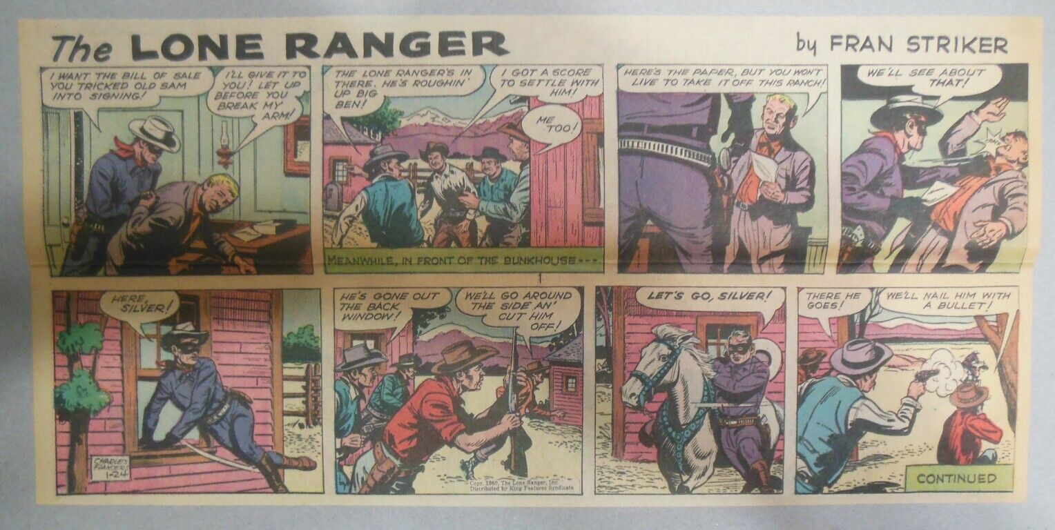 (48) Lone Ranger Sunday by Fran Striker & Charles Flanders 1960 Size: 7 ...