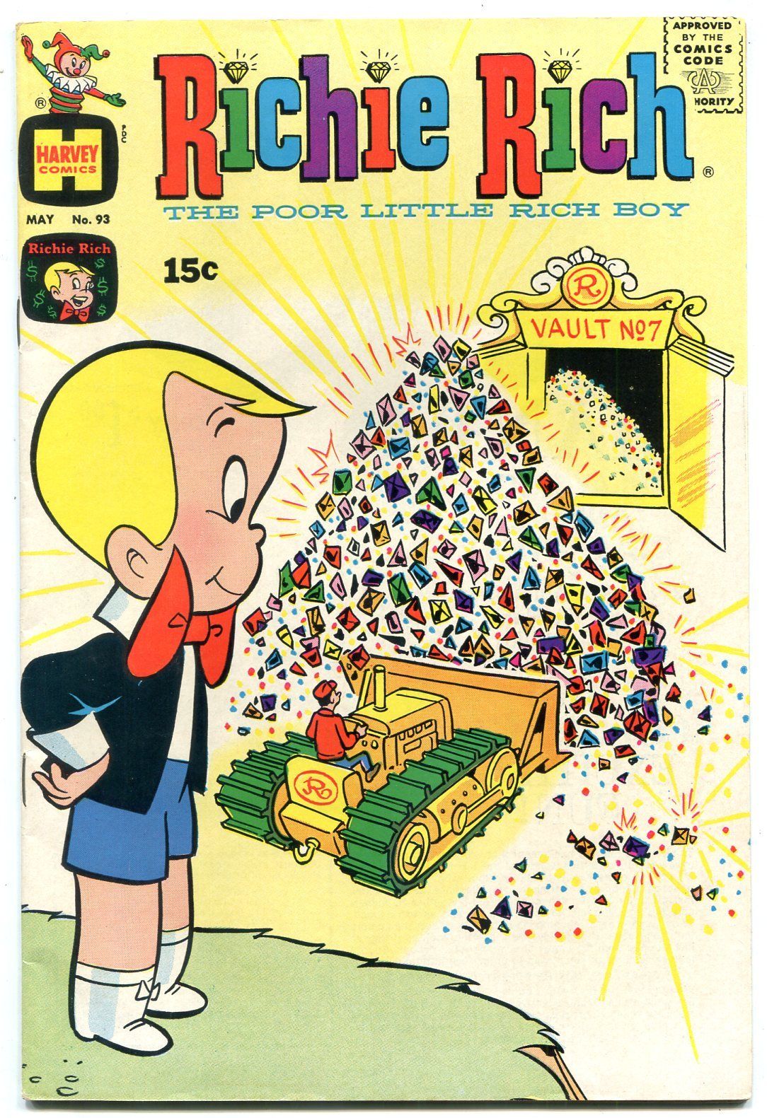 Richie Rich #93 1970--Harvey Comics --Money Vault Cover VF | Comic ...
