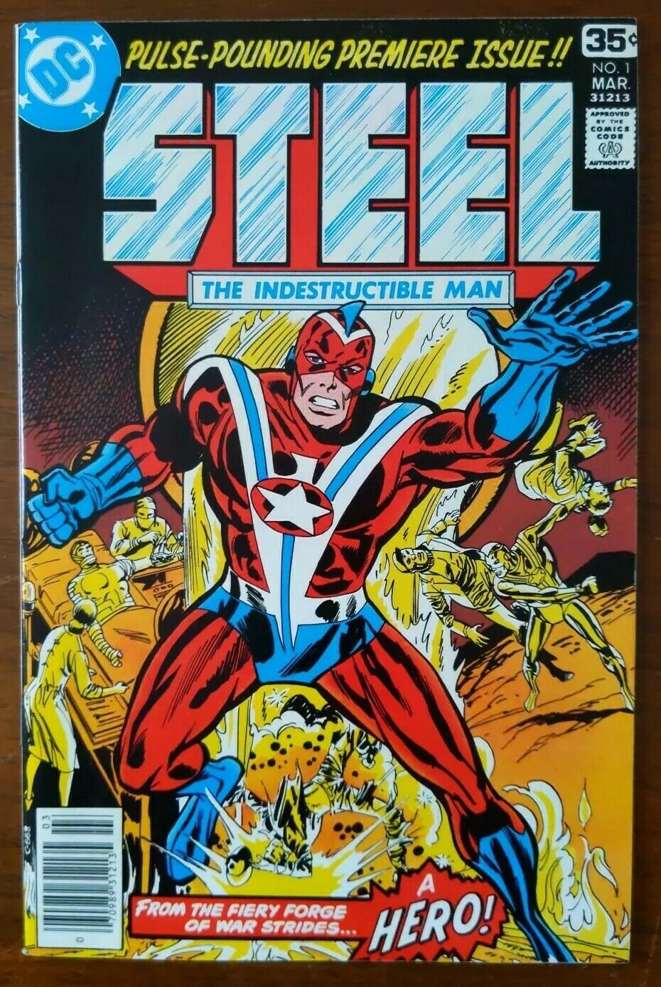 Steel The Indestructible Man #1 - 1st App Original Steel & Baron Death ...