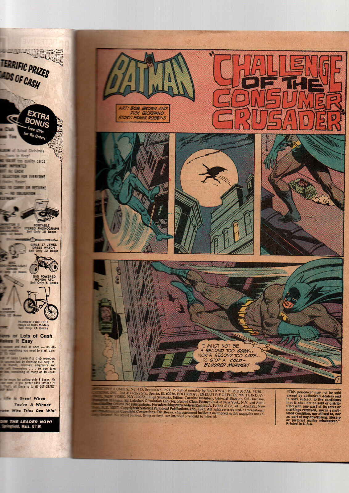 Detective Comics #415 - Batman - Batgirl - 1971 - VG | Comic Books ...