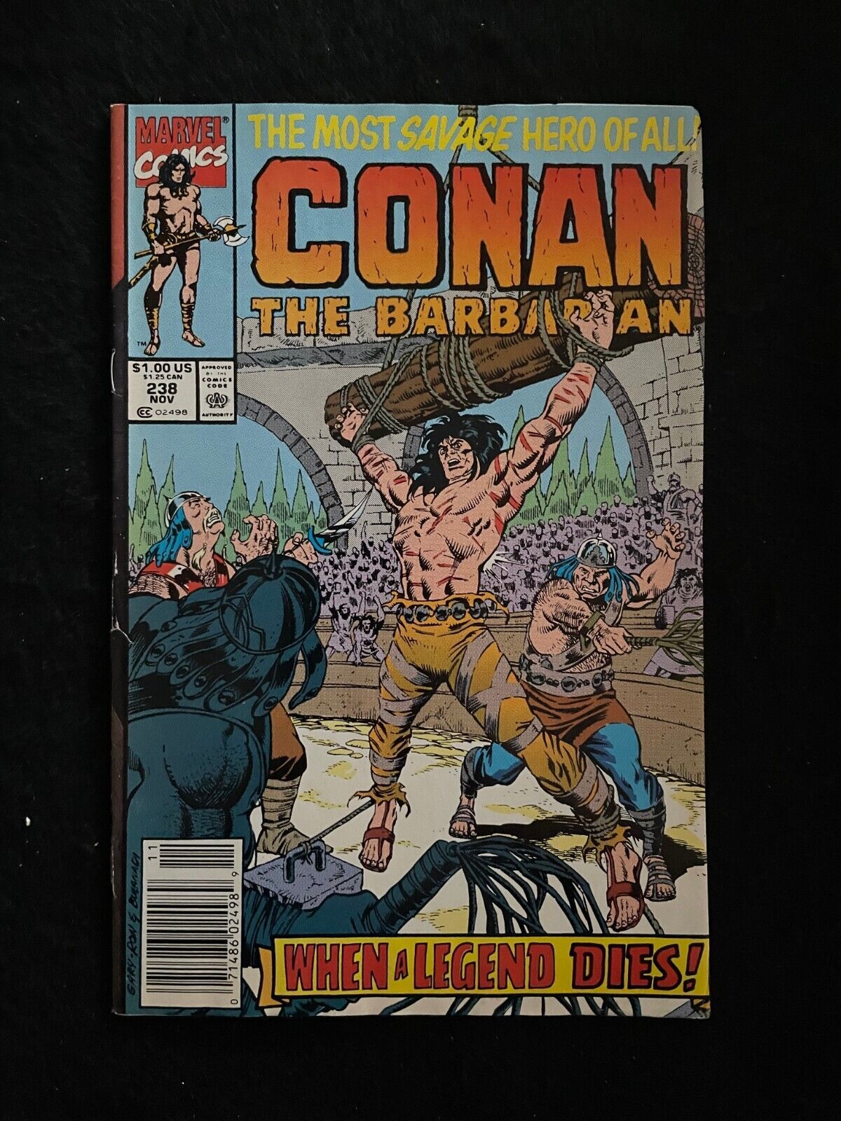 Conan the Barbarian #238 Gary Hartle Bondage cover 1990 Marvel Comics ...
